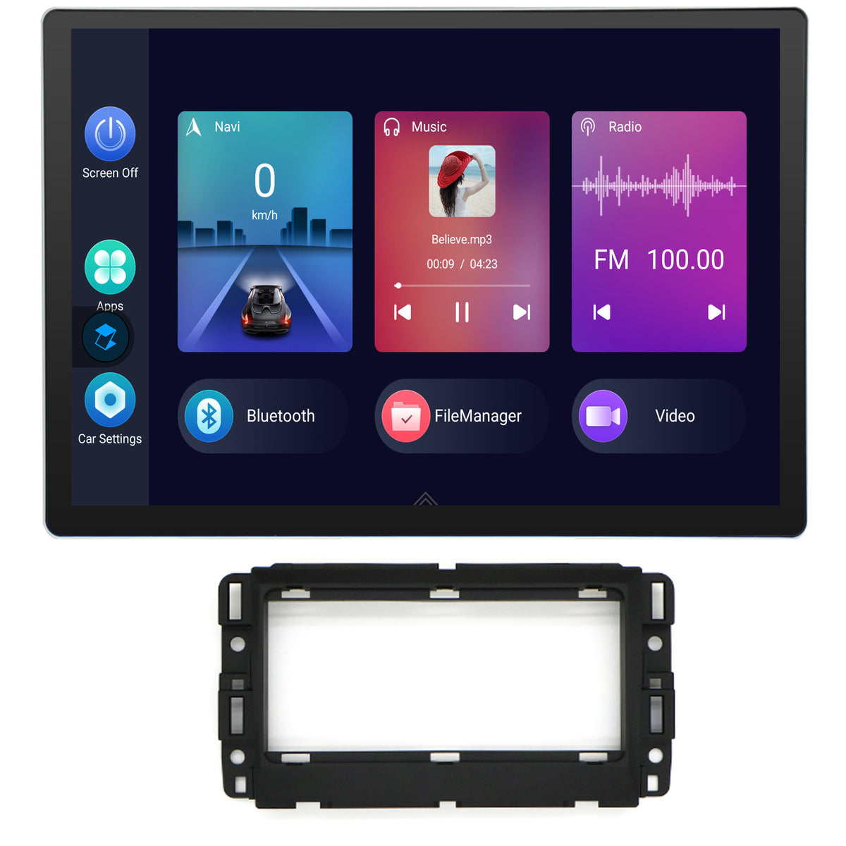 Chevy Express Radio upgrade 2007-2013 CarPlay Stereo Screen-Topdisplay ...