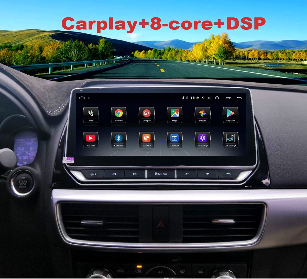 Mazda CX-5 radio 2013-2015 CarPlay 10.25" QLED 8-Core stereo – Topdisplay